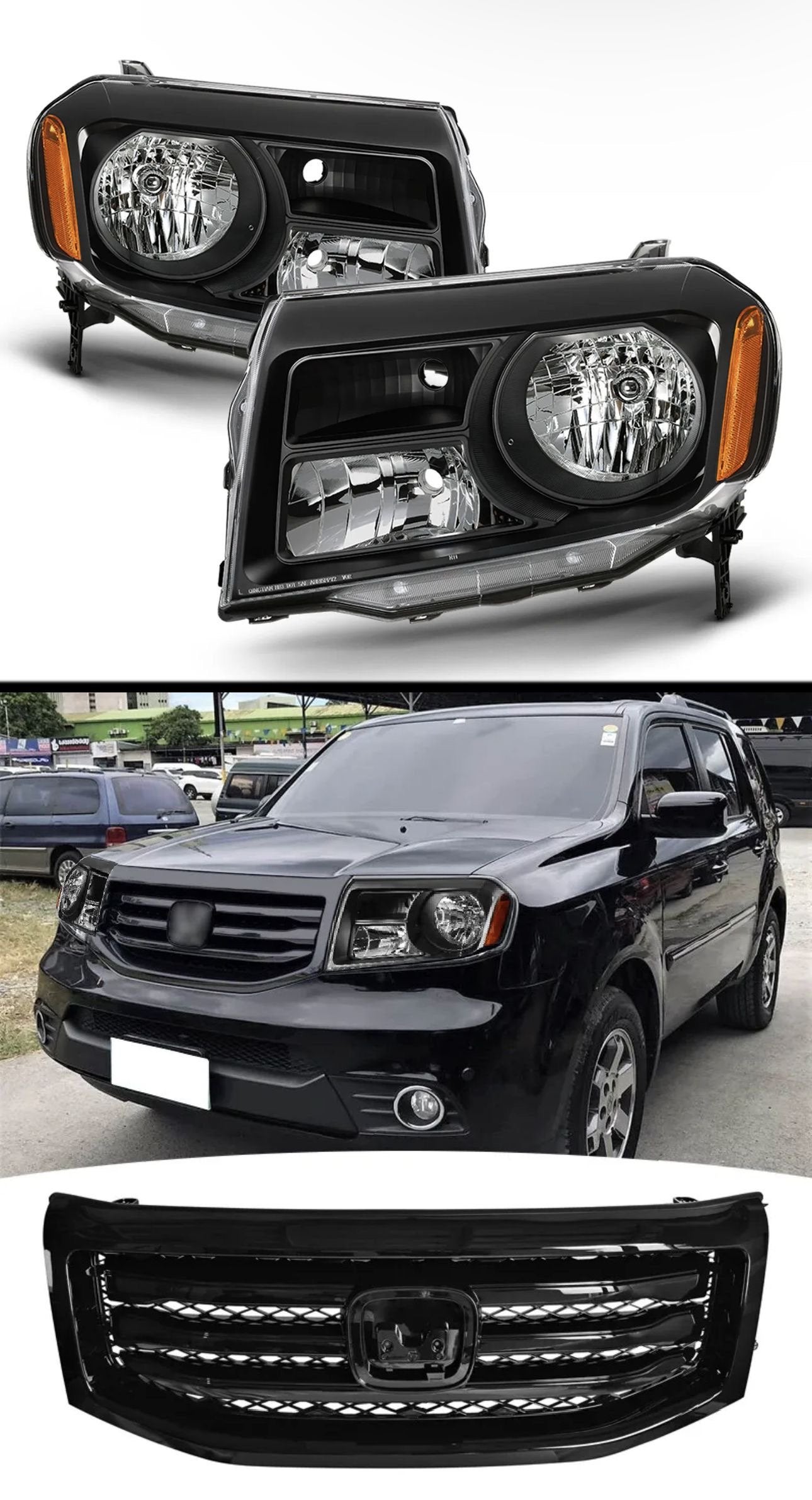All Black front grill and headlights on a All Black Touring 2015 ... All Black front grill and headlights on a All Black Touring 2015 ...